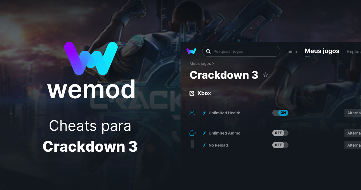 Cheats e Trainers para Crackdown 3 no PC - WeMod