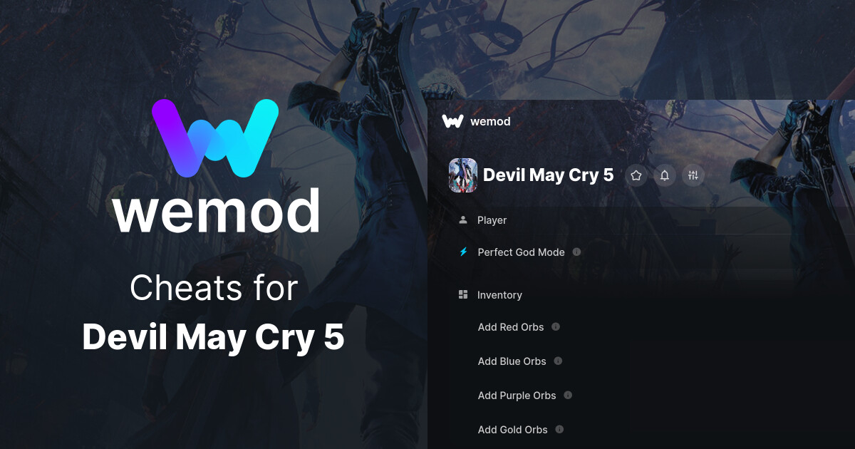 Devil May Cry 5 Cheats & Trainers for PC | WeMod