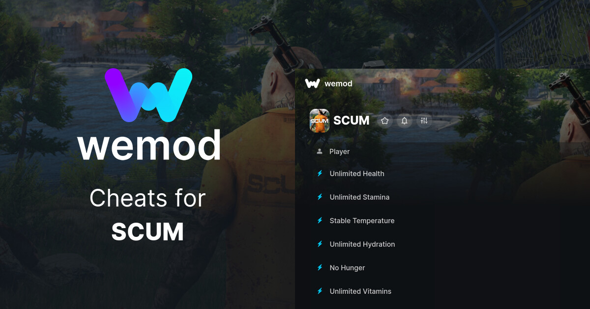 SCUM Cheats & Trainers for PC | WeMod