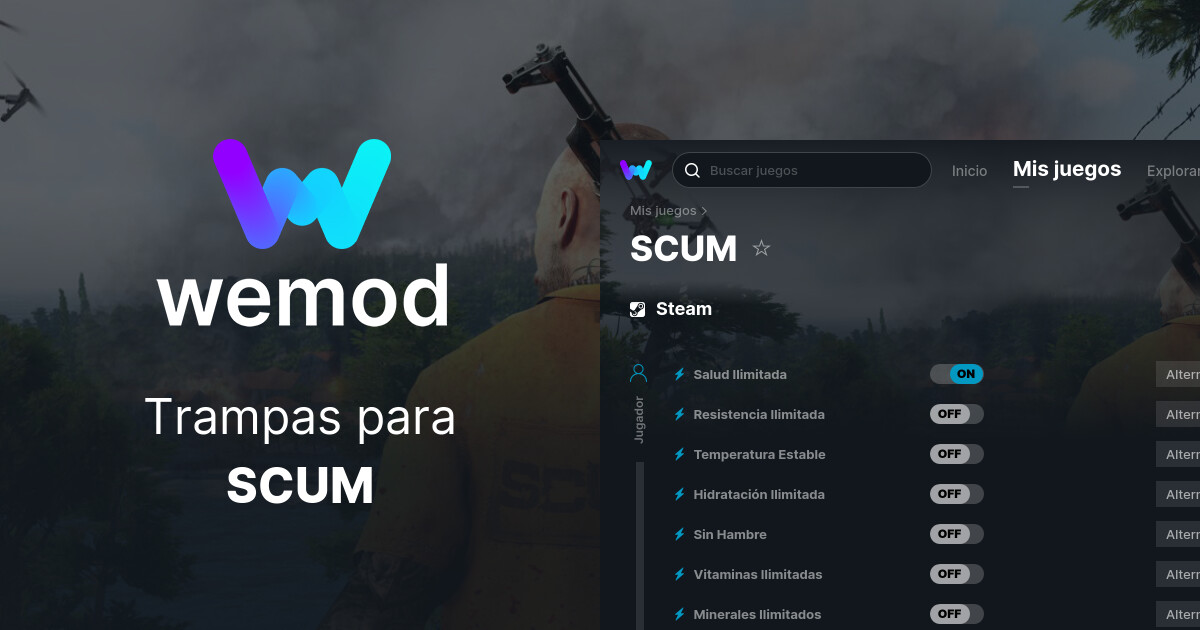 Trampas y Trainers de SCUM para PC | WeMod