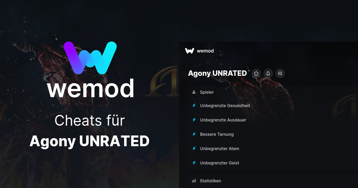 Agony UNRATED Cheats und Trainer für PC - WeMod