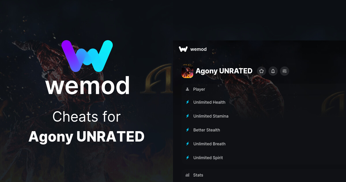 Agony UNRATED Cheats & Trainers for PC | WeMod