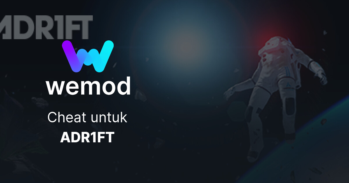 Cheat & Trainer ADR1FT untuk PC | WeMod