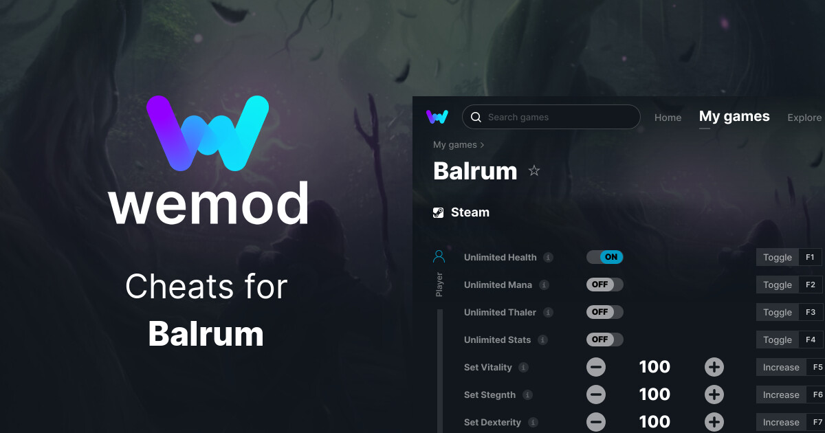 Balrum Cheats & Trainers for PC | WeMod