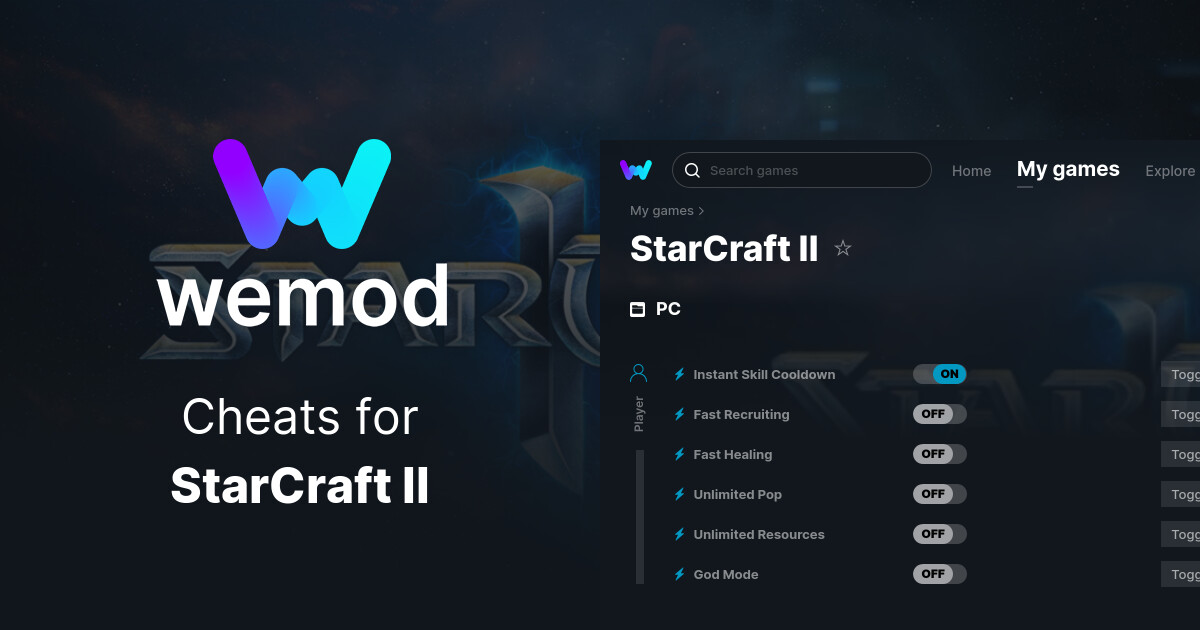 StarCraft II Cheats & Trainers for PC | WeMod