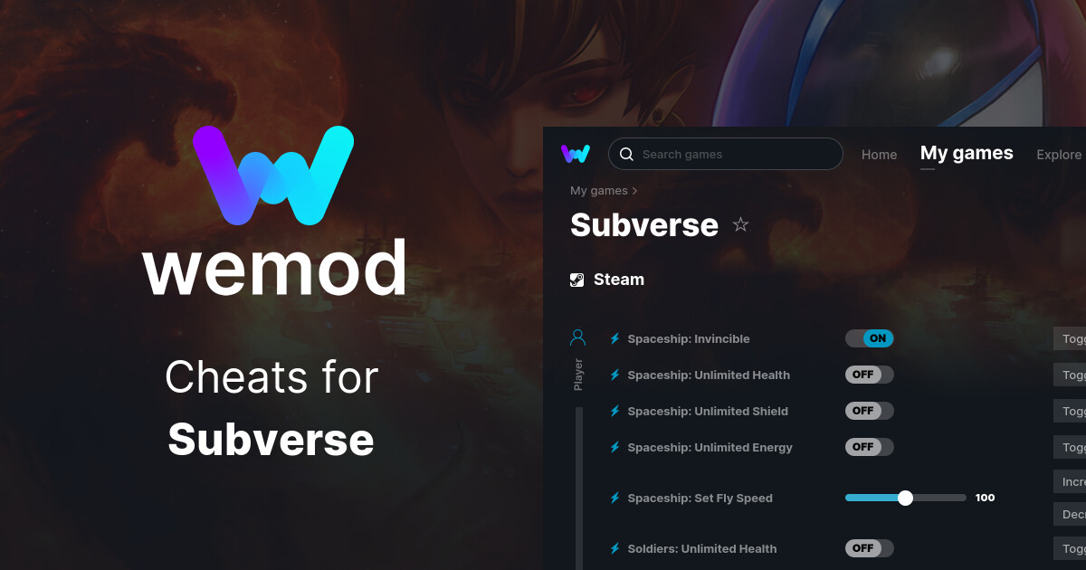 Subverse Cheats & Trainers for PC | WeMod