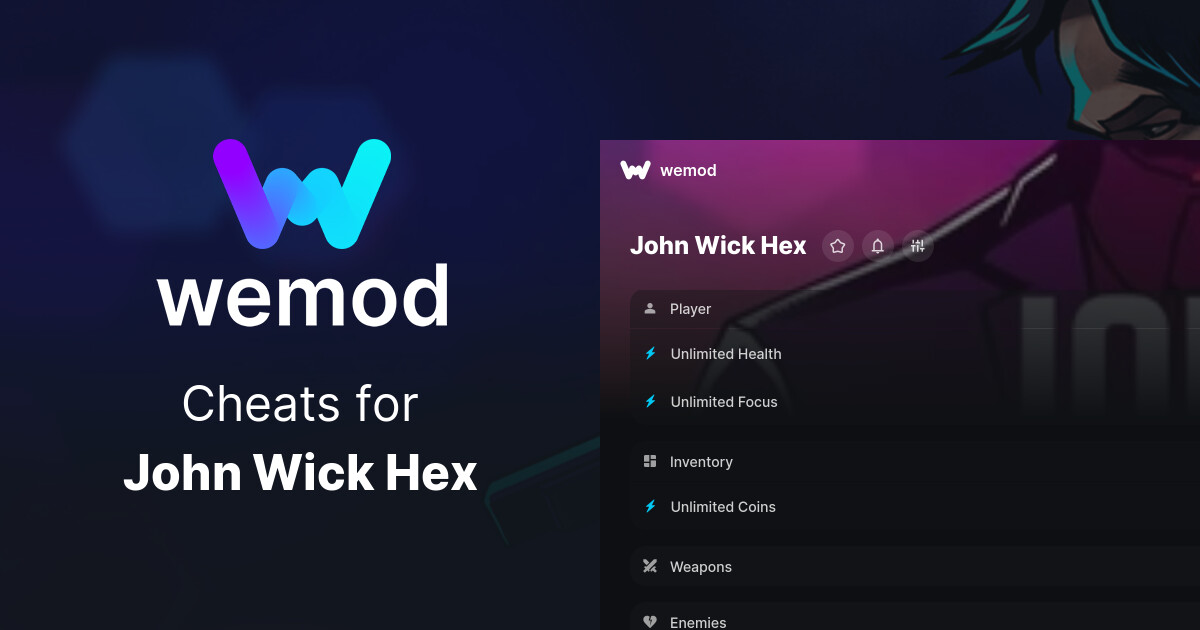 John Wick Hex Cheats & Trainers for PC | WeMod