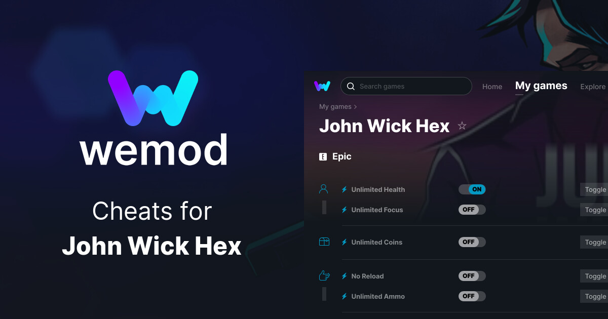 John Wick Hex Cheats & Trainers for PC | WeMod