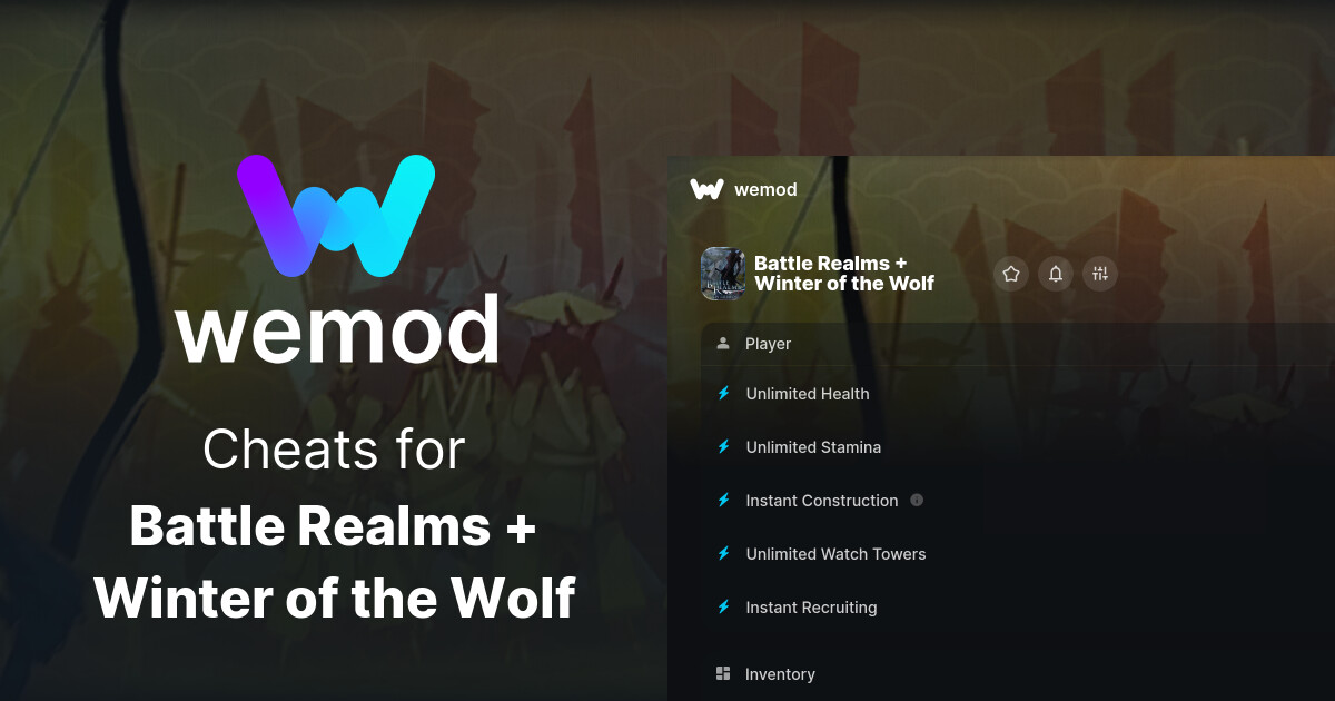 Battle Realms + Winter of the Wolf Cheats & Trainers for PC | WeMod