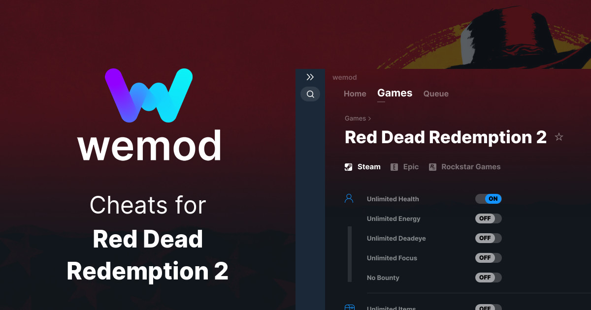 Red Dead Redemption 2 Cheats and Trainers for PC - WeMod