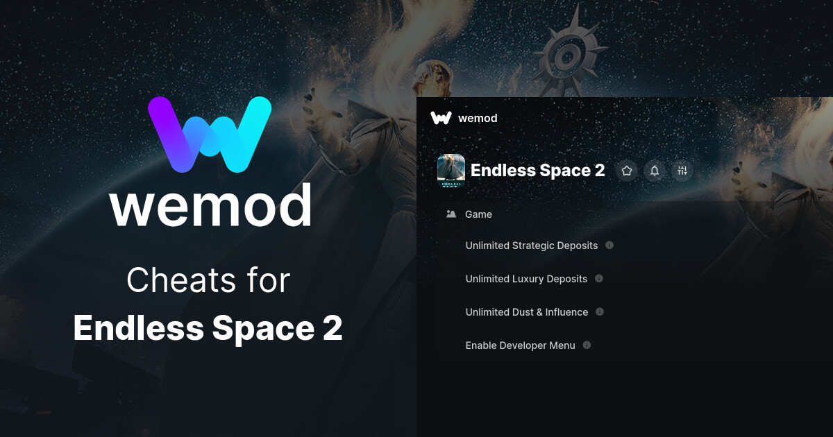 Endless Space 2 Cheats & Trainers for PC | WeMod