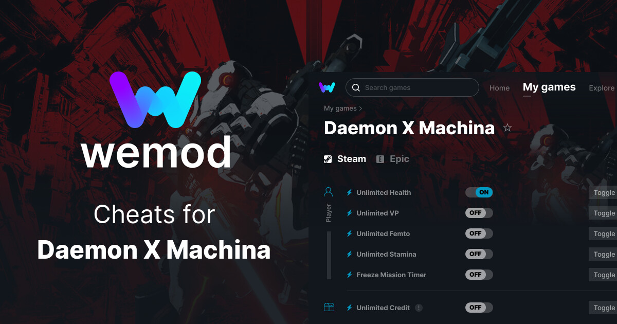 Daemon X Machina Cheats & Trainers for PC | WeMod