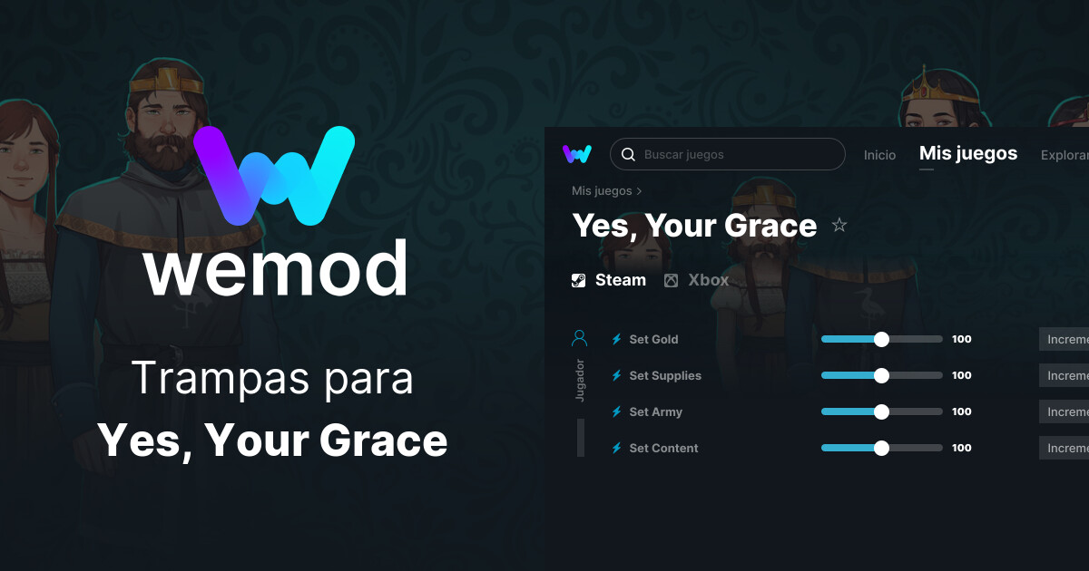 Trampas y Trainers de Yes, Your Grace para PC - WeMod