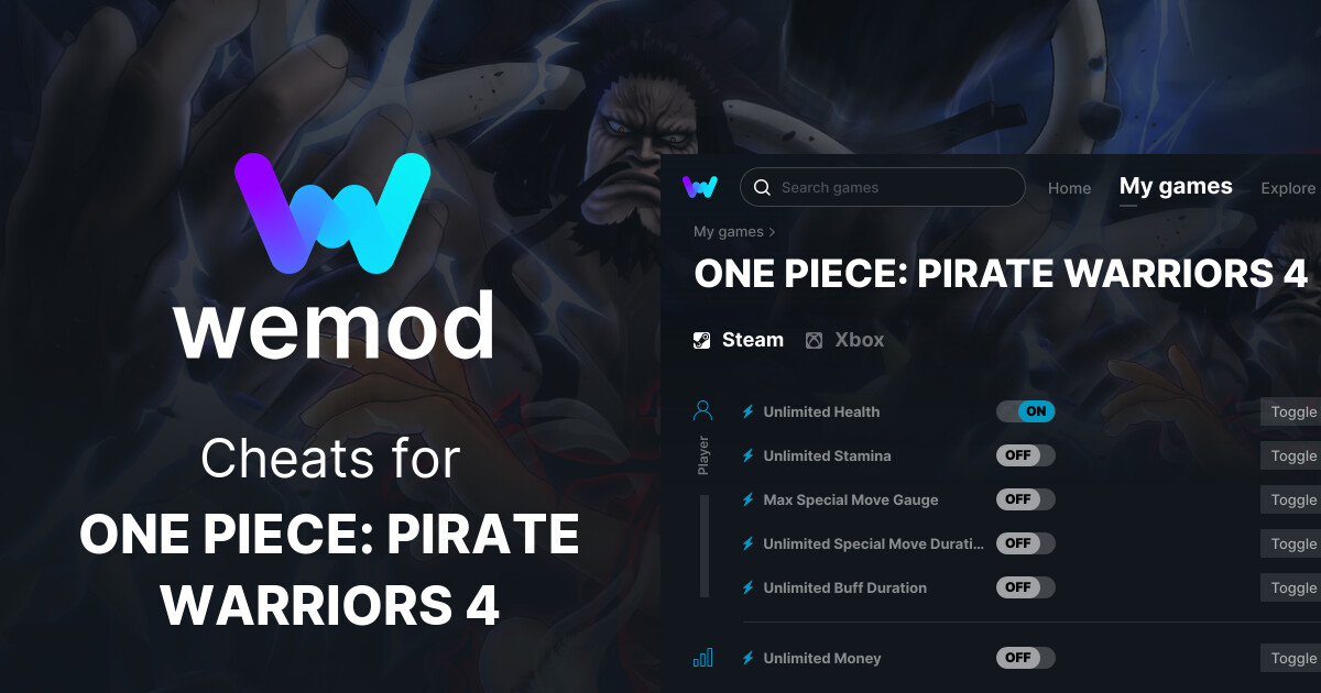 ONE PIECE: PIRATE WARRIORS 4 Cheats & Trainers for PC | WeMod
