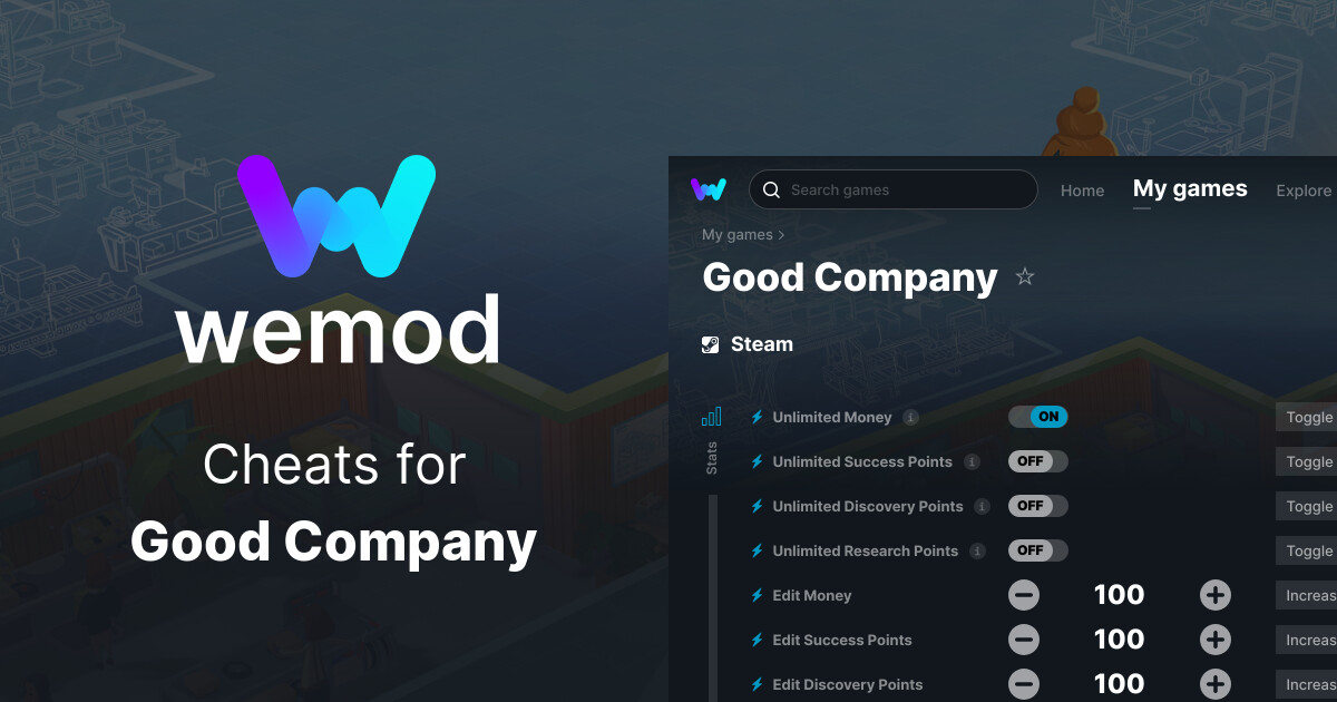 Good Company Cheats & Trainers for PC | WeMod