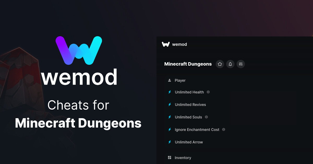 Minecraft Dungeons Cheats & Trainers for PC | WeMod