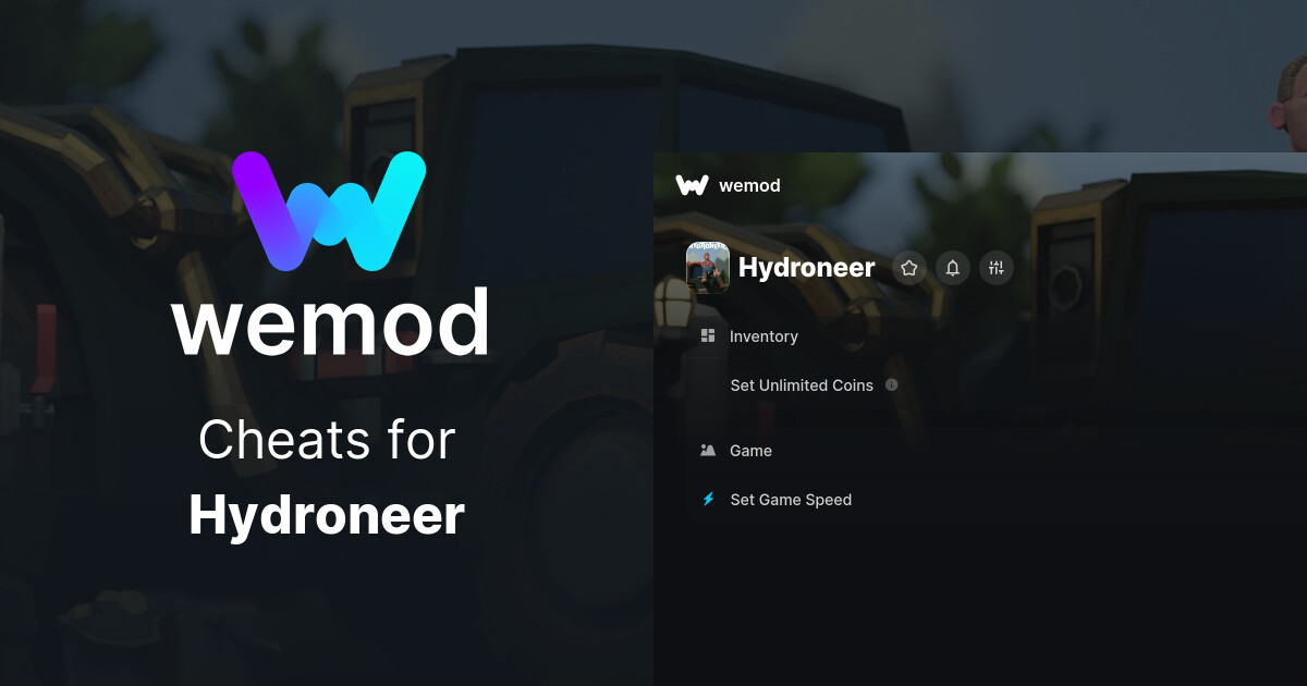 Hydroneer Cheats & Trainers for PC | WeMod