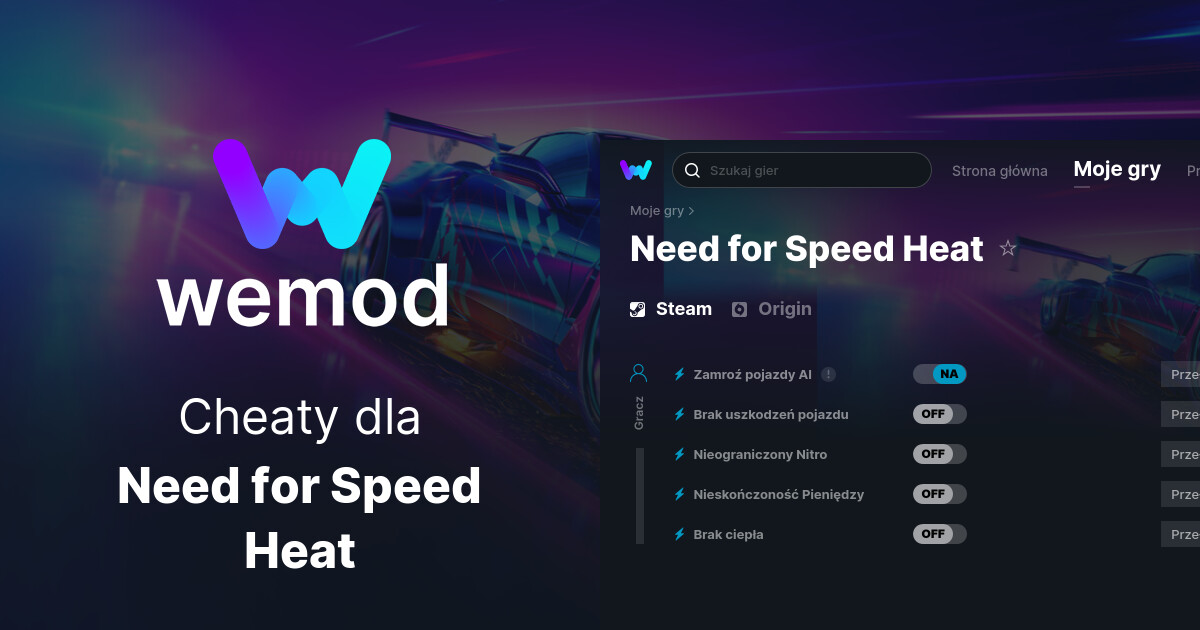 Need for Speed Heat cheatów i trainerów dla PC | WeMod