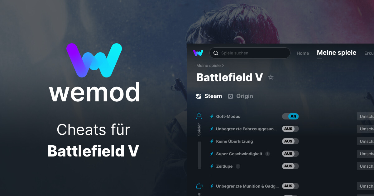 Battlefield V Cheats & Trainer für PC | WeMod