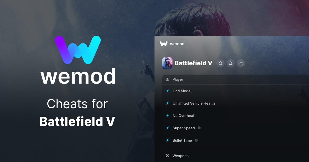 Battlefield V Cheats & Trainers for PC | WeMod