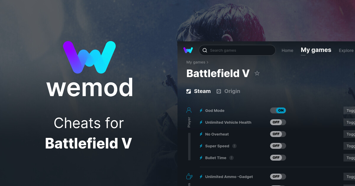 Battlefield V Cheats & Trainers for PC | WeMod