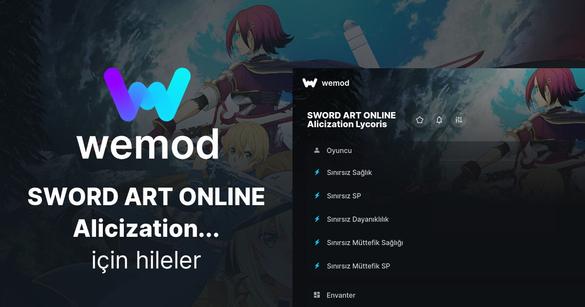 Steam | WeMod için SWORD ART ONLINE Alicization Lycoris Başarılar