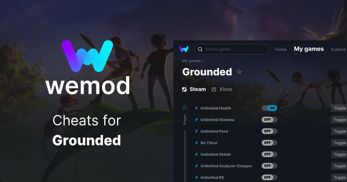 Grounded Cheats and Trainers for PC - WeMod