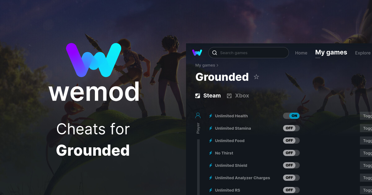 Grounded Cheats & Trainers for PC | WeMod