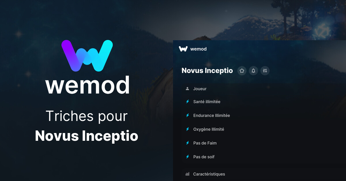 Cheats et trainers pour Novus Inceptio sur PC | WeMod