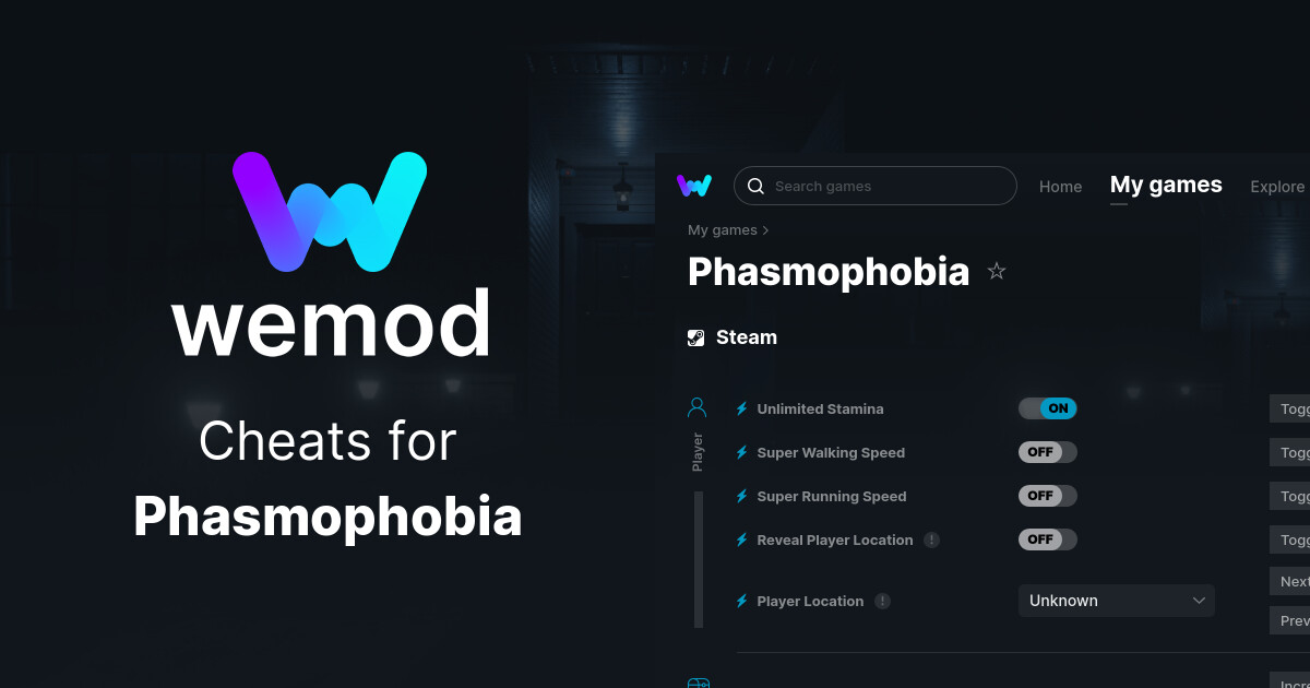 Phasmophobia Cheats, Trainers and Maps for PC | WeMod