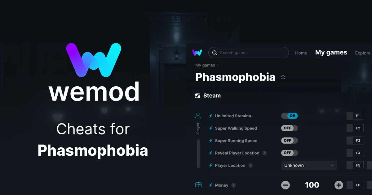 Phasmophobia Cheats and Trainers for PC - WeMod
