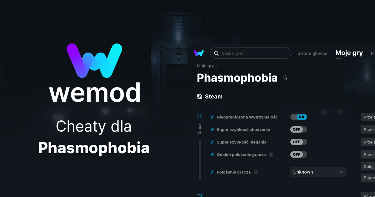 Phasmophobia cheatów i trainerów oraz map dla PC | WeMod