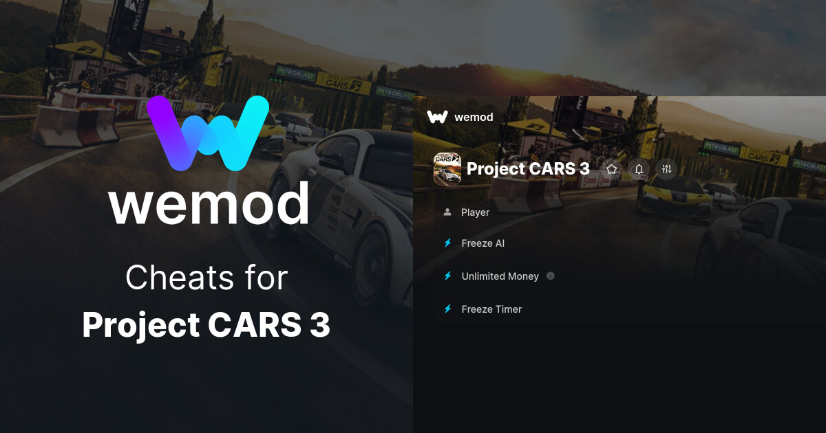 Project CARS 3 Cheats & Trainers for PC | WeMod