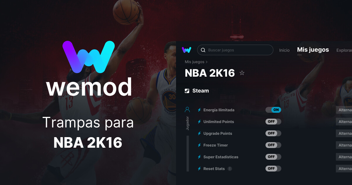 Trampas y Trainers de NBA 2K16 para PC | WeMod