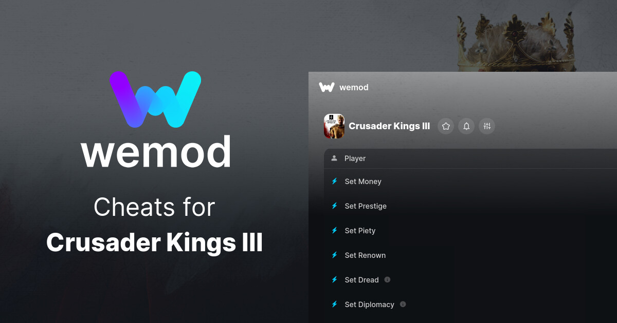 Crusader Kings III Cheats & Trainers for PC | WeMod