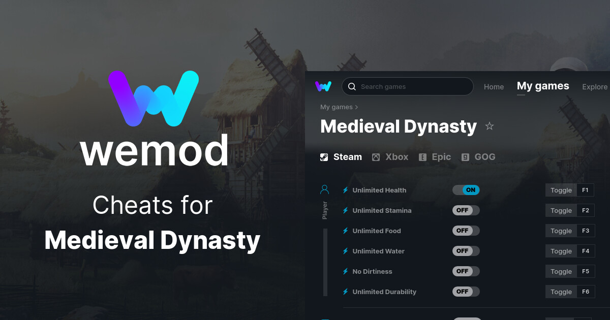 Medieval Dynasty Cheats & Trainers for PC | WeMod