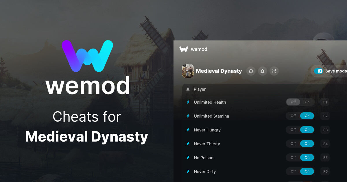 Medieval Dynasty Cheats, Trainers and Maps for PC | WeMod