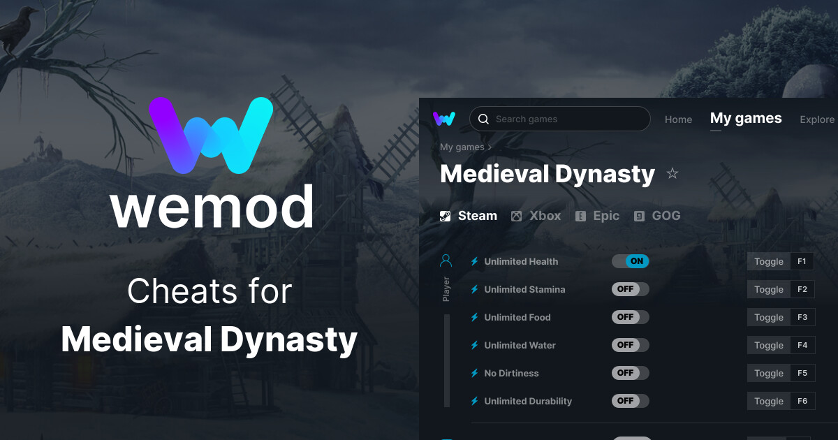 Medieval Dynasty Cheats and Trainers for PC - WeMod
