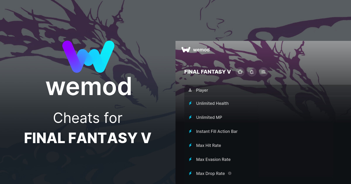 FINAL FANTASY V Cheats & Trainers for PC | WeMod