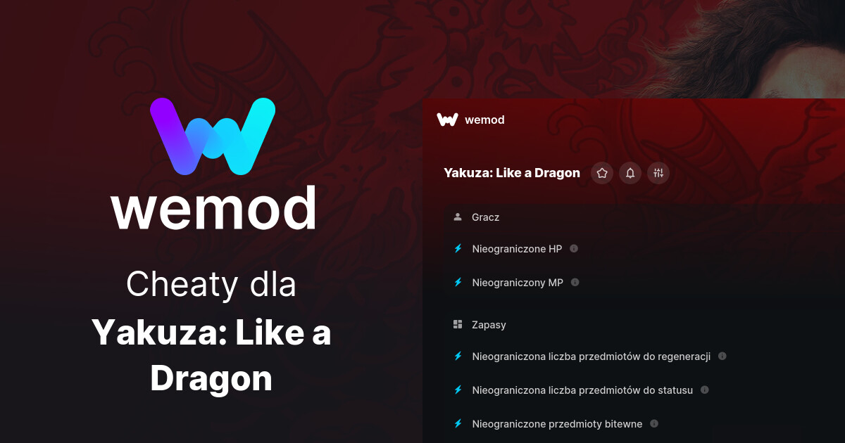 Yakuza: Like a Dragon – cheaty i trainery na PC – WeMod