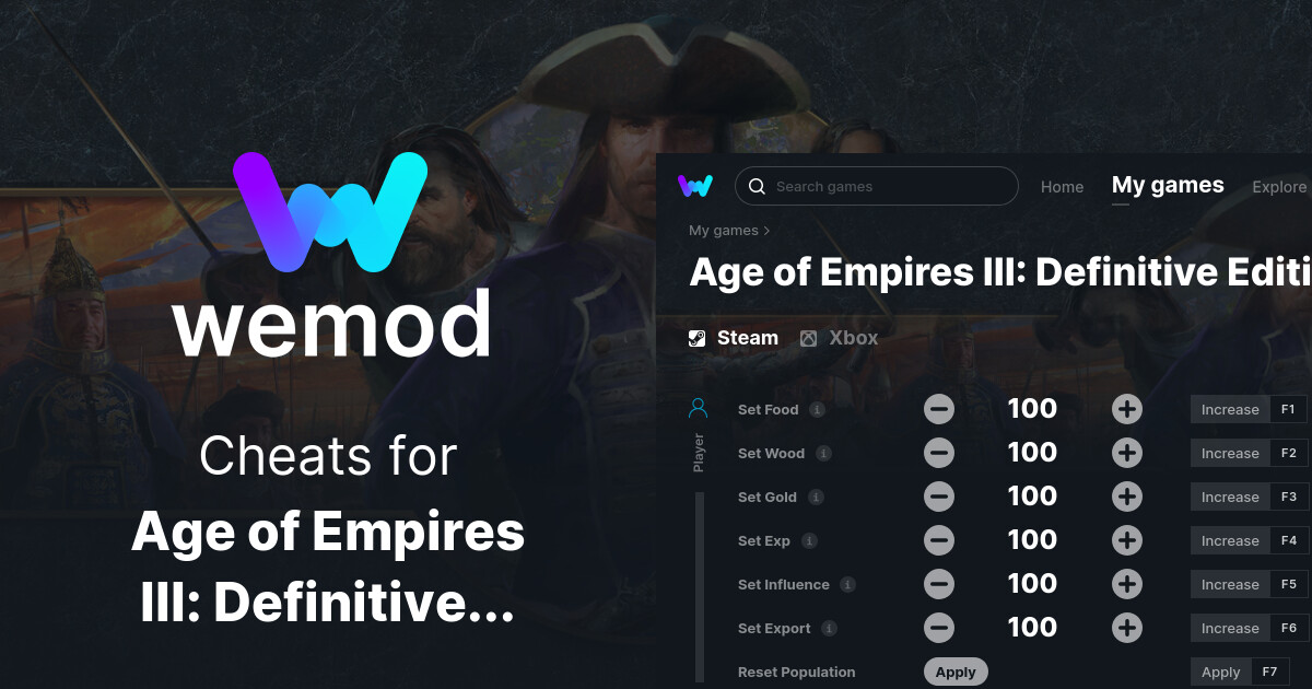 Age of Empires III: Definitive Edition Cheats & Trainers for PC | WeMod