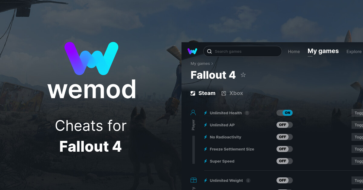 Fallout 4 Cheats & Trainers for PC | WeMod