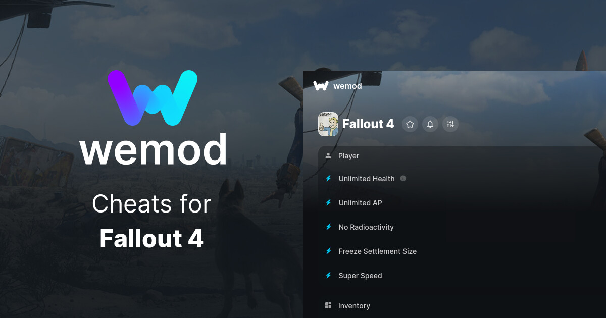 Fallout 4 Cheats, Trainers and Maps for PC | WeMod