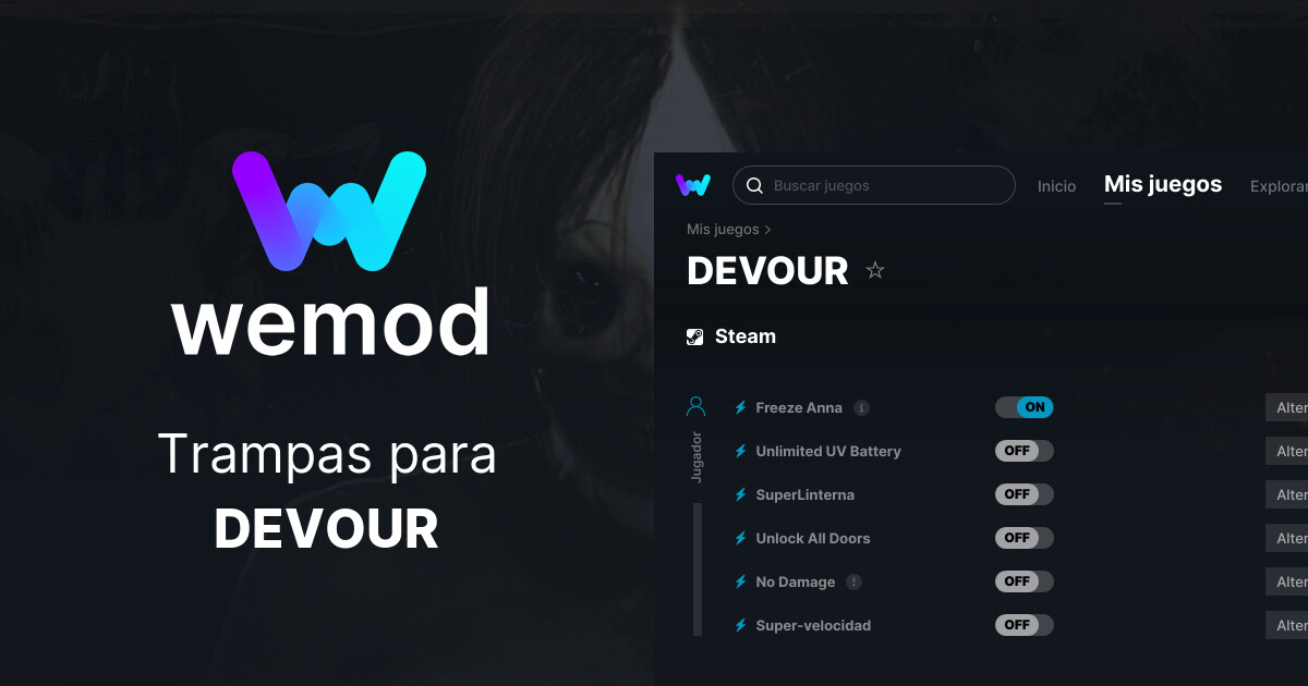 Trampas y Trainers de DEVOUR para PC - WeMod