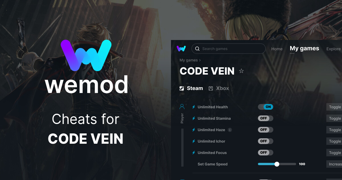 CODE VEIN Cheats & Trainers for PC | WeMod