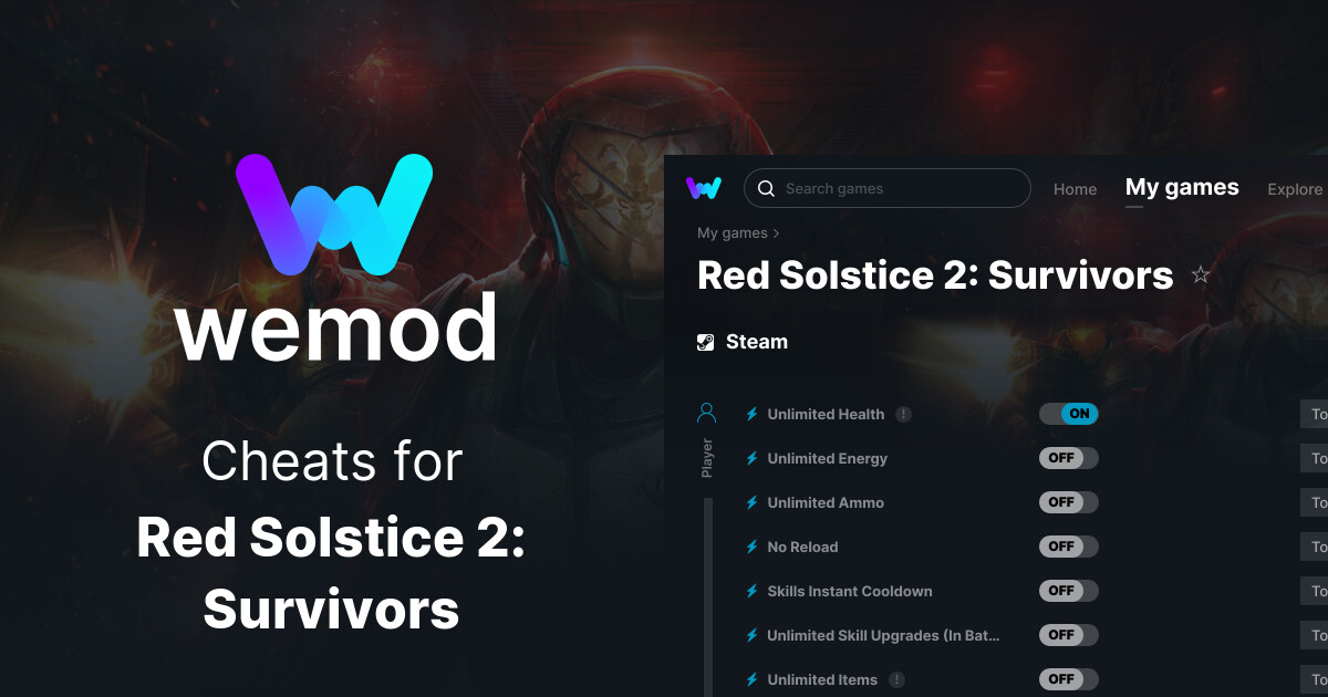 Red Solstice 2: Survivors Cheats and Trainers for PC - WeMod