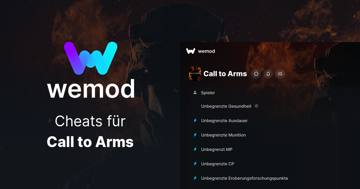 Call to Arms Cheats und Trainer für PC - WeMod