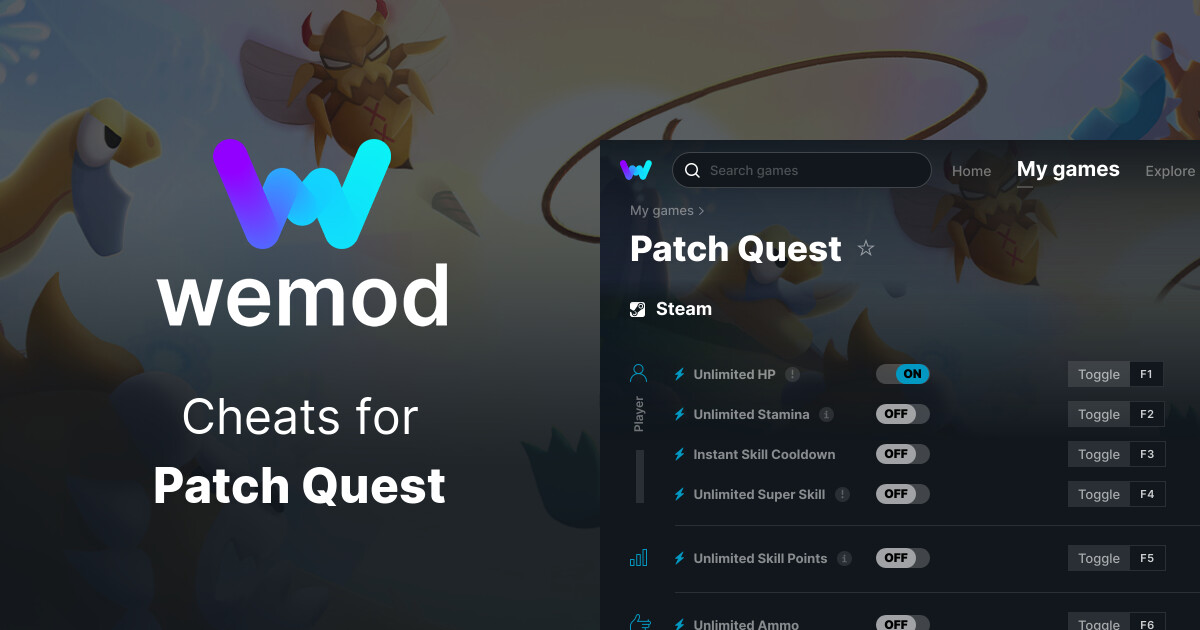 Patch Quest Cheats and Trainers for PC - WeMod