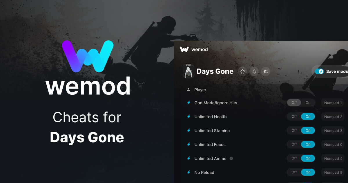 Days Gone Cheats, Trainers and Maps for PC | WeMod