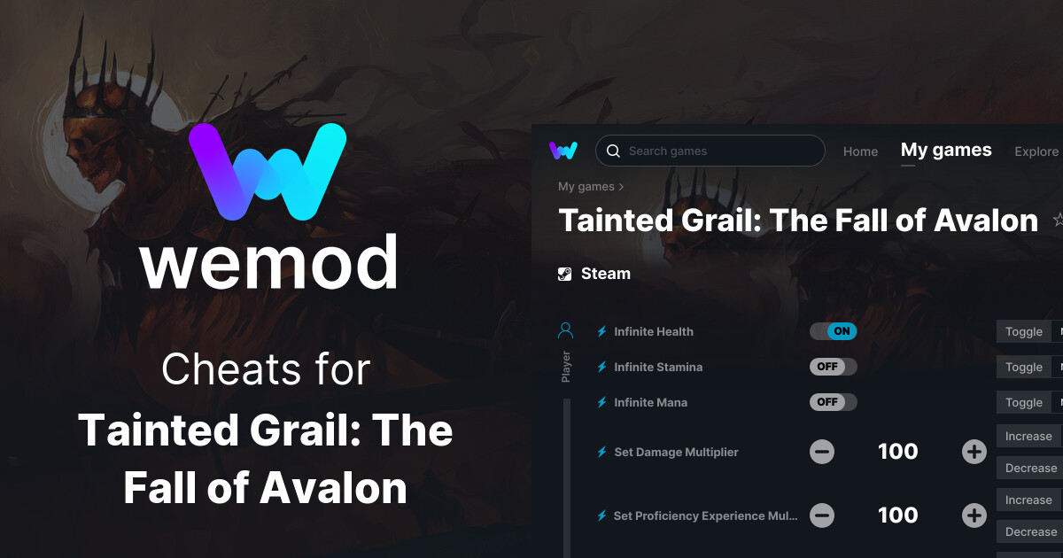 Tainted Grail: The Fall of Avalon Cheats & Trainers for PC | WeMod